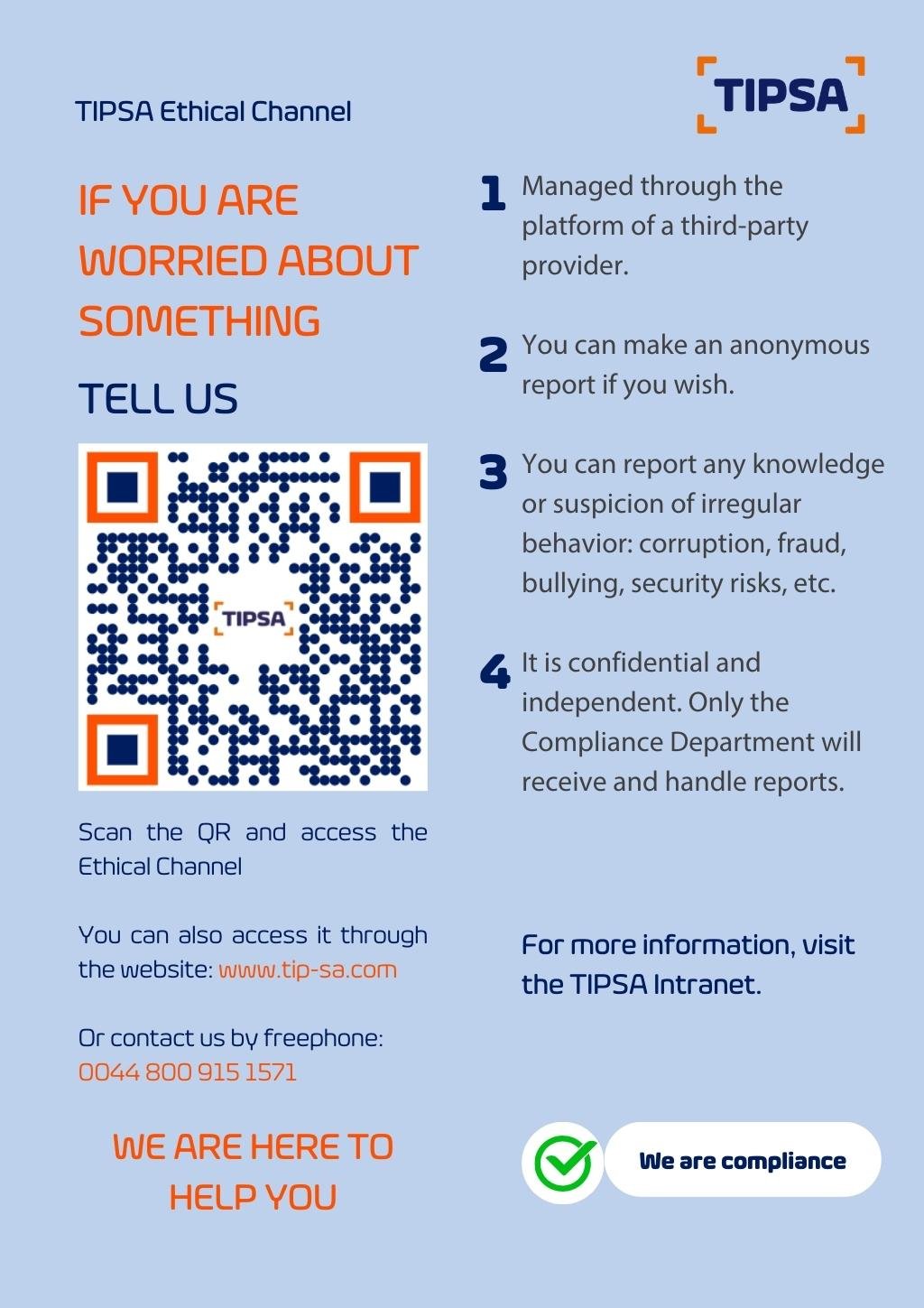 Ethical Channel | TIPSA